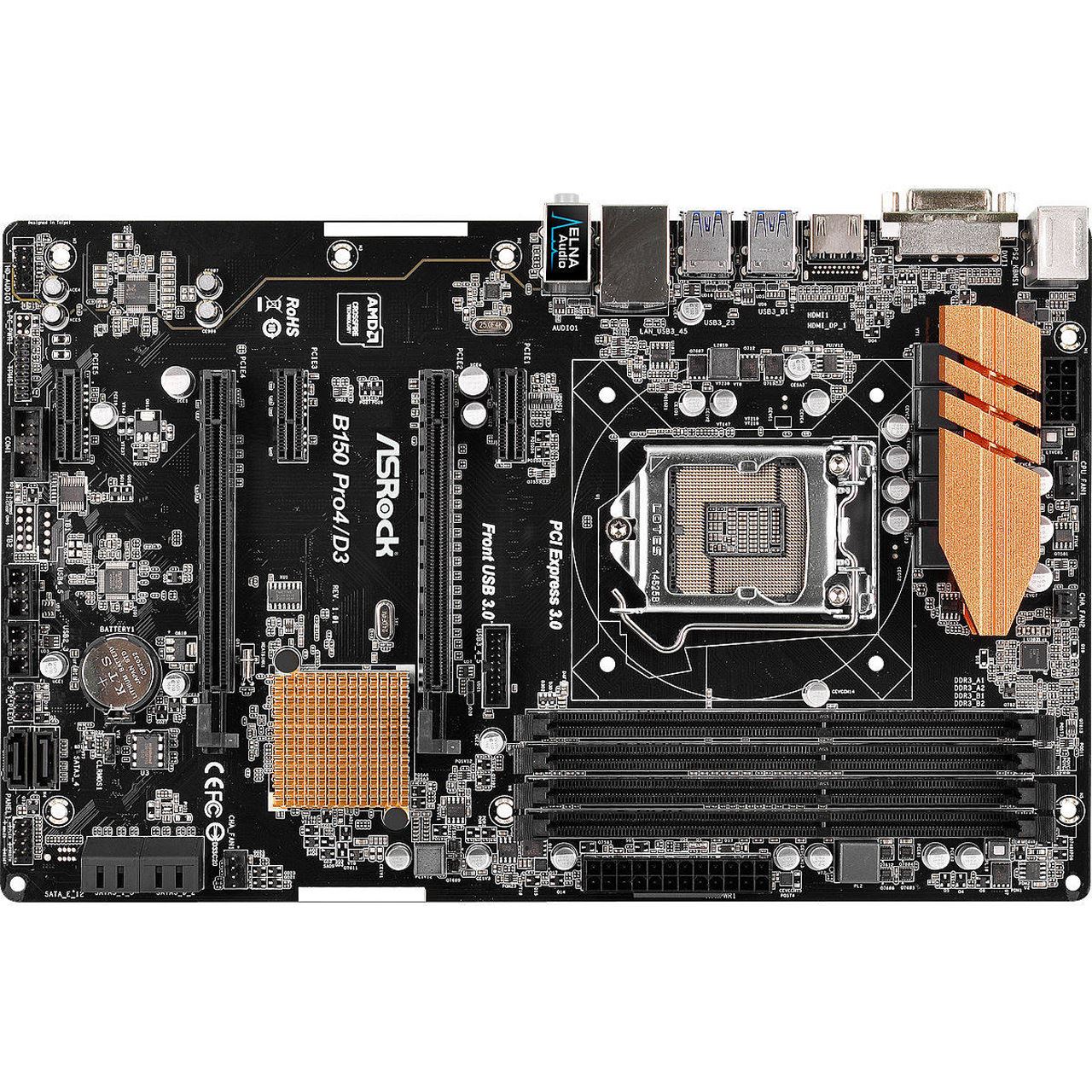 ASRock B150 Pro4/D3 Intel B150 So.1151 Dual Channel